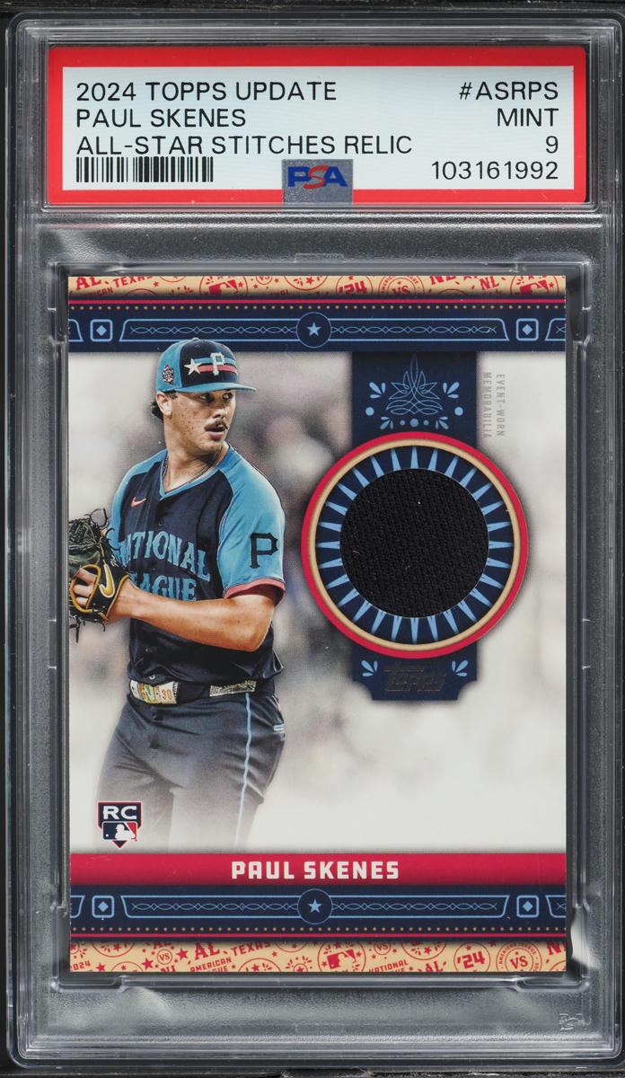 2024 Topps Update All-Star Stitches Relic Paul Skenes RC PATCH #ASRPS ...