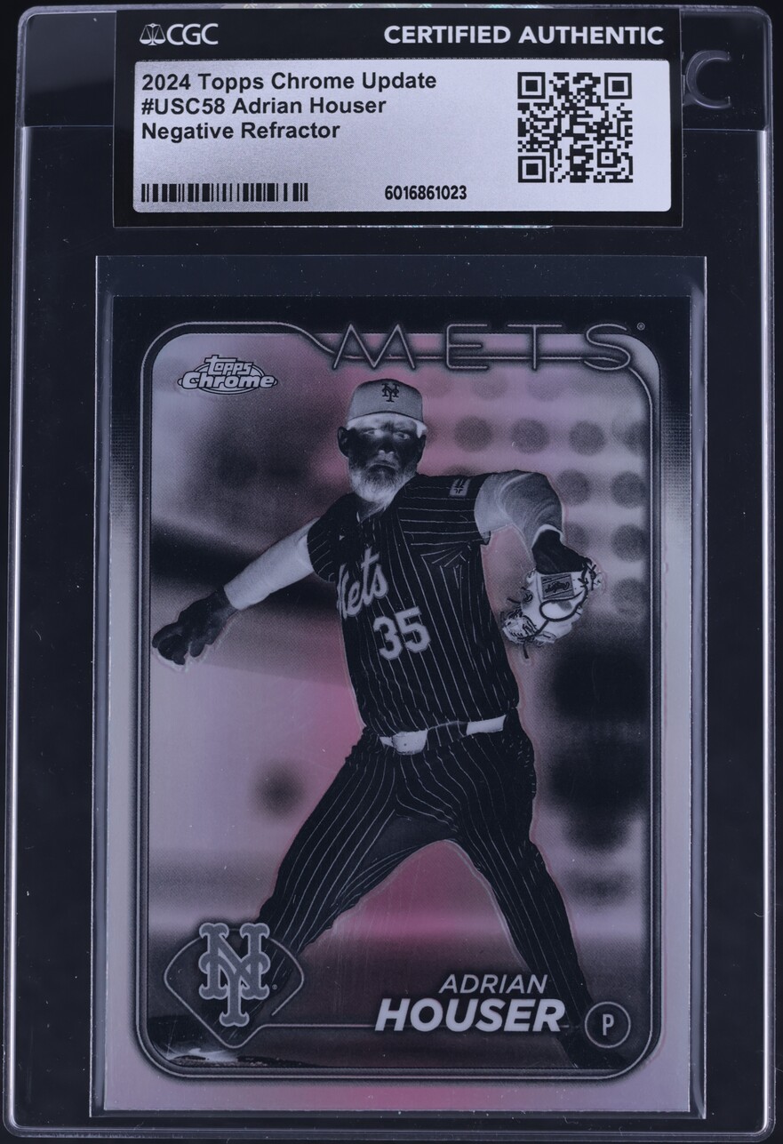 2024 Topps Chrome Update Negative Refractor Adrian Houser #USC58 CGC ...