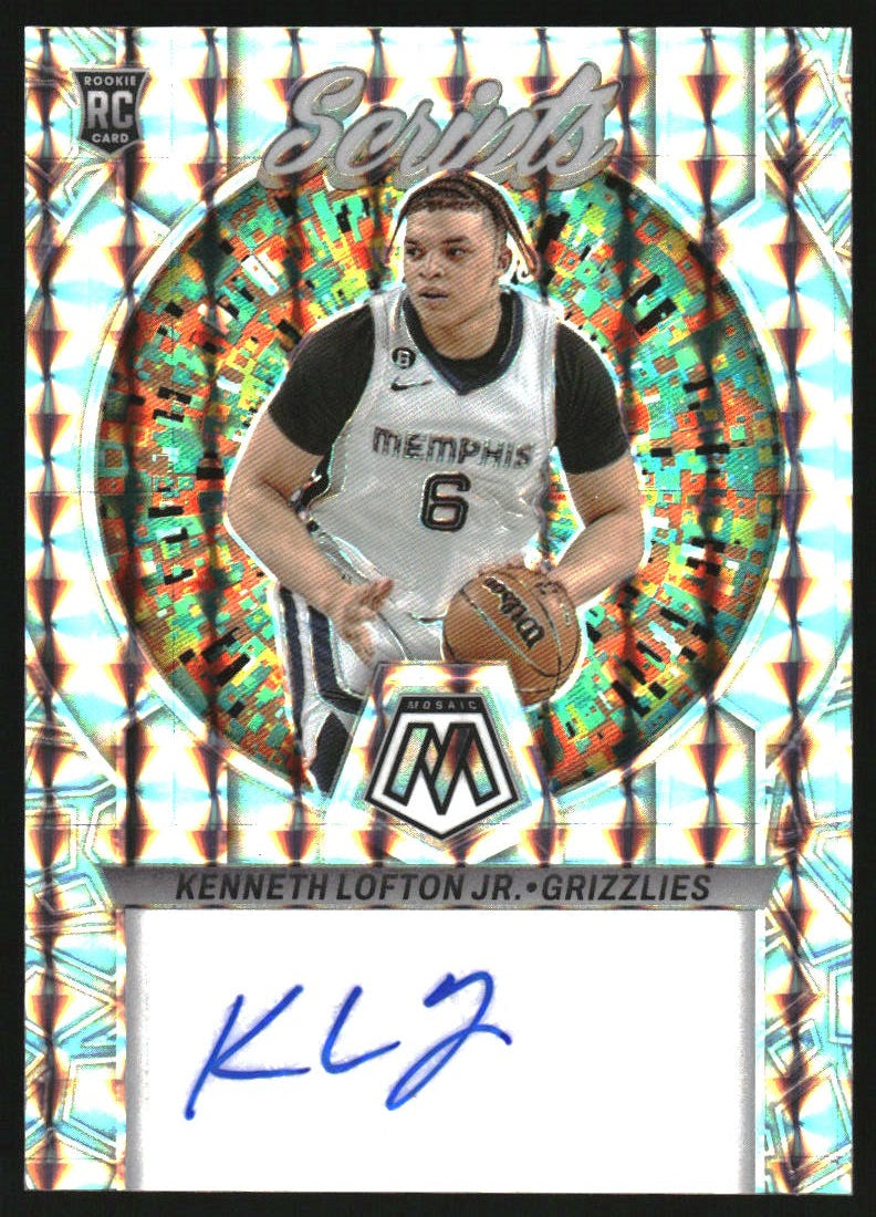 2022-23 Panini Mosaic Rookie Scripts Kenneth Lofton Jr. Autograph RC ...