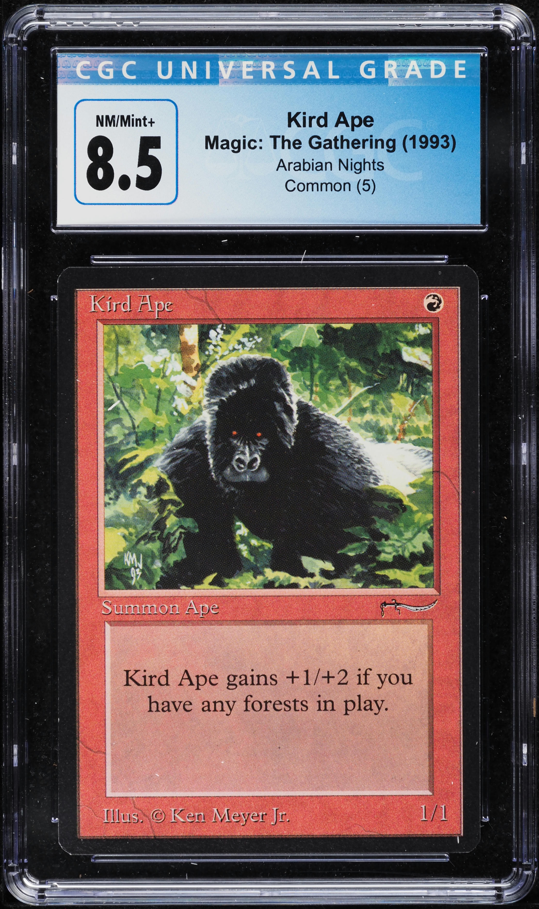 1993 Magic The Gathering MTG Arabian Nights Kird Ape CGC 8.5 NM-MT+ on ...