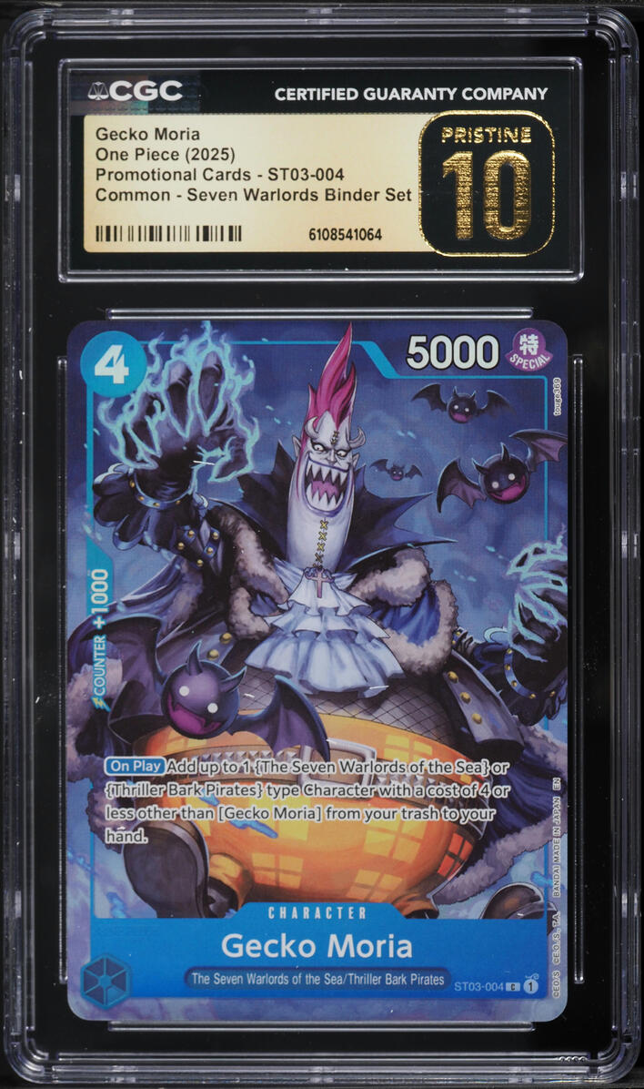 2025 One Piece Promo Seven Warlords Binder Set Gecko Moria #ST03-004 CGC 10 PRISTINE on Fanatics ...