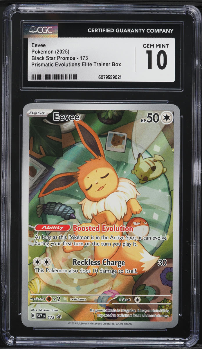 2025 Pokemon Scarlet & Violet Prismatic Evolutions ETB Full Art Eevee ...