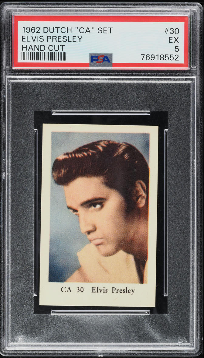 1962 Dutch "CA" Set Elvis Presley #30 PSA 5 EX on Fanatics Collect