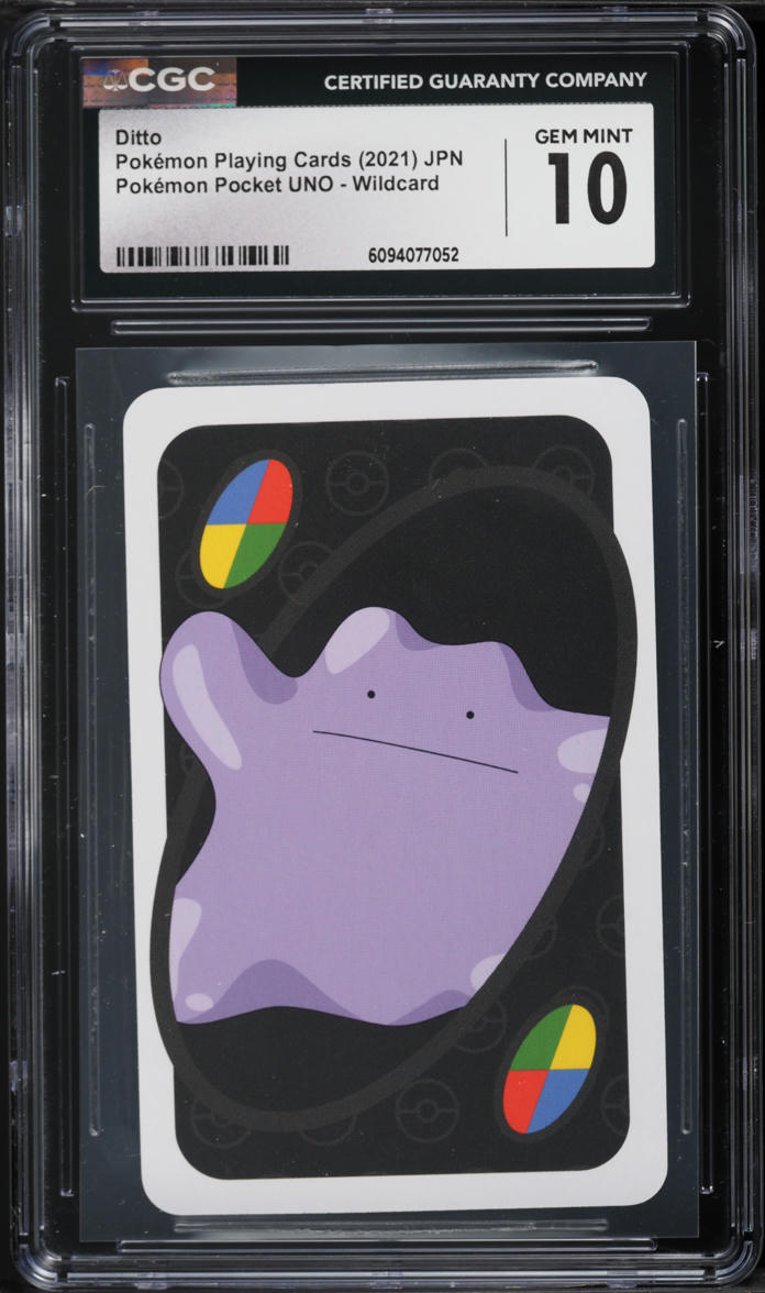 2021 Pokemon Japanese Playing Cards Pocket UNO Wildcard Ditto CGC 10 ...