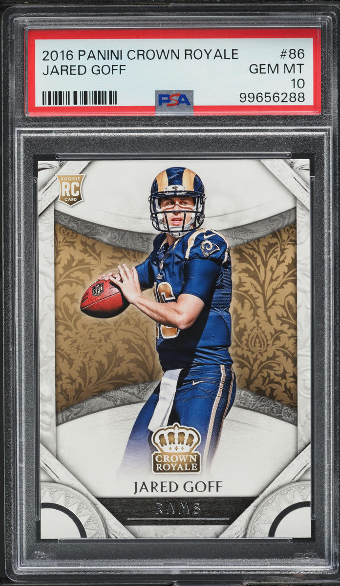 2016 Crown Royale Jared Goff ROOKIE #86 PSA 10 GEM MINT on Fanatics Collect