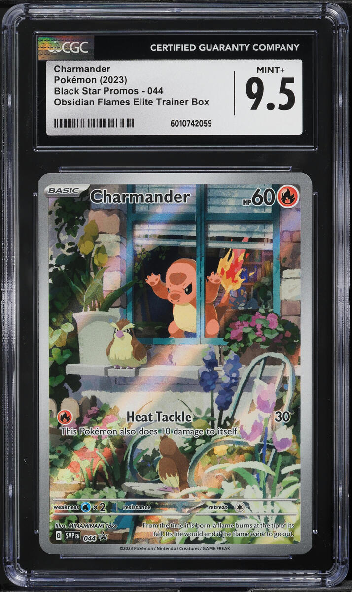 2023 Pokemon SV Black Star Promo Obsidian Flames ETB Charmander #44 CGC ...
