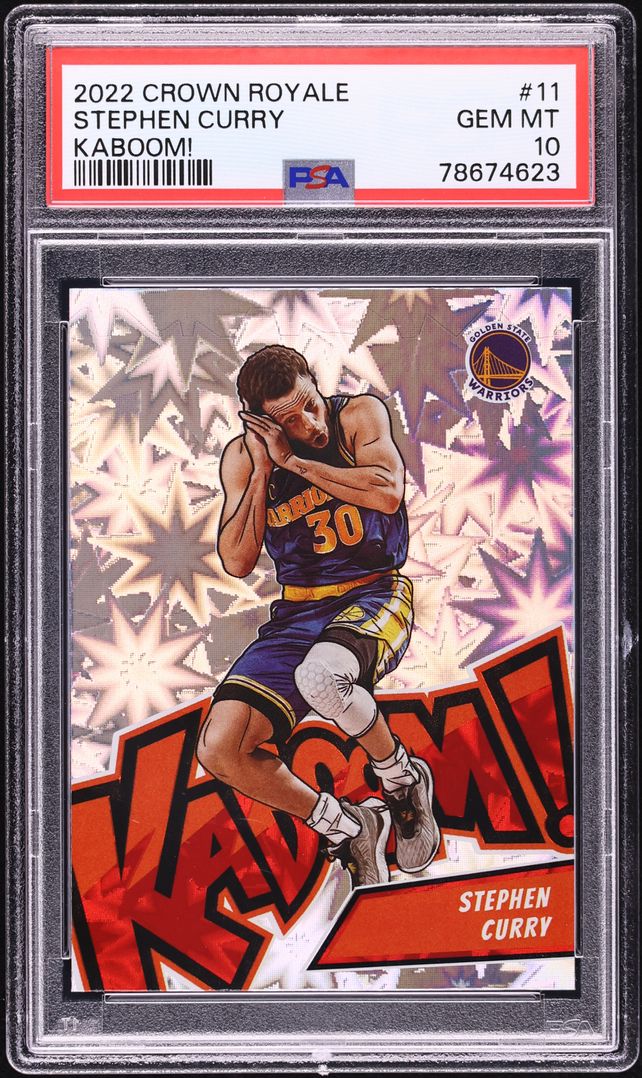 2022 Crown Royale Kaboom! Stephen Curry #11 PSA 10 GEM MINT on Fanatics ...