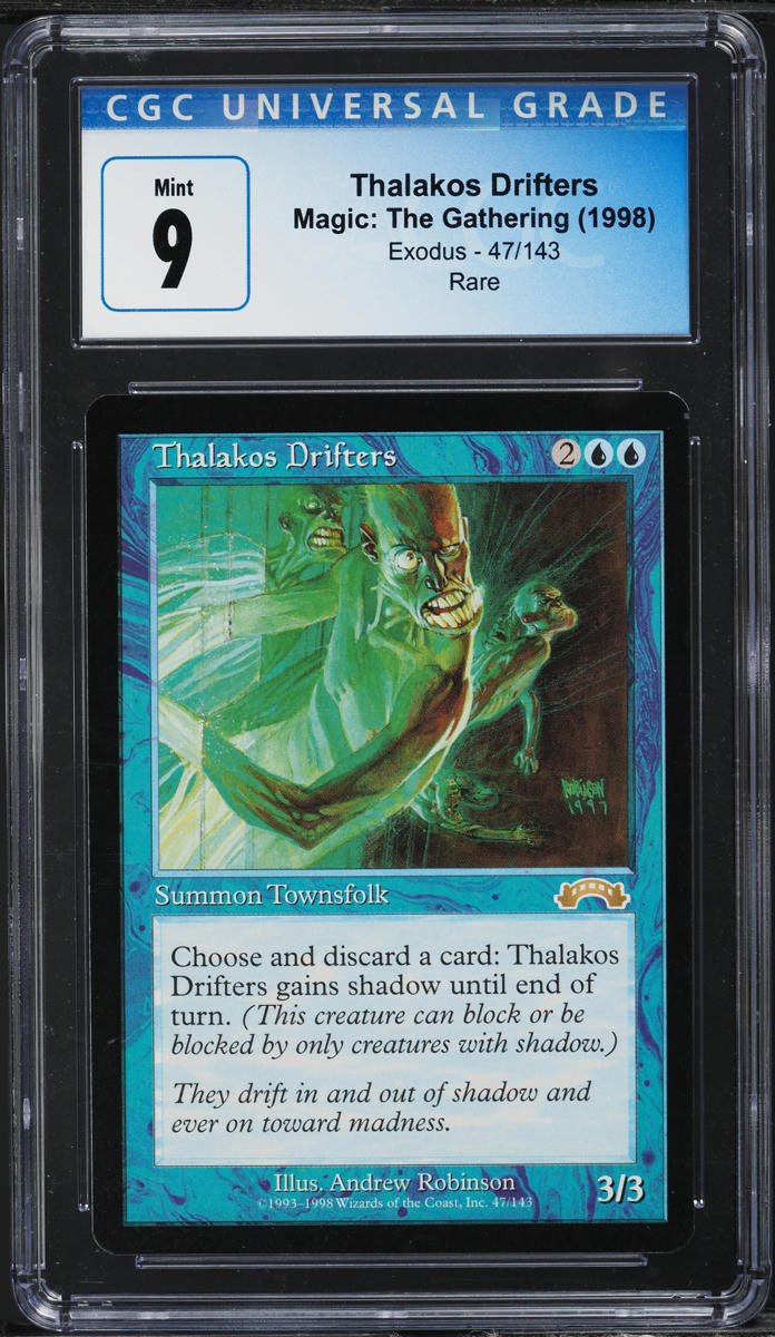 1998 Magic The Gathering MTG Exodus Thalakos Drifters CGC 9 MINT on Fanatics Collect
