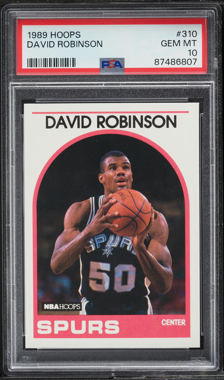 1989 Hoops David Robinson ROOKIE #310 PSA 10 GEM MINT on Fanatics Collect