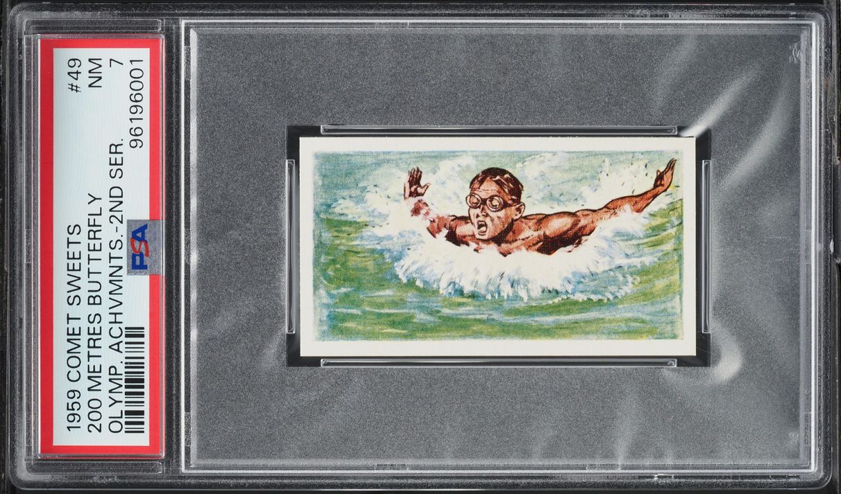 1959 Comet Sweets Olympic Achievements 2nd Series - Bill Yorzyk #49 PSA ...