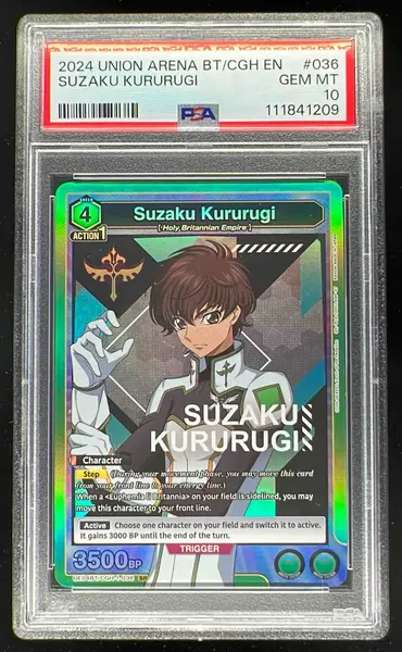 2024 Union Arena BT CGH EN #036 Suzaku Kururugi PSA 10 on Fanatics Collect