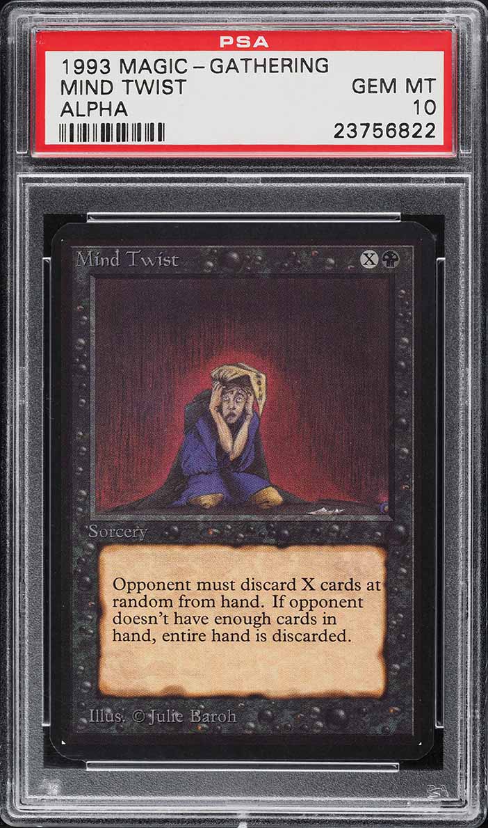 1993 Magic The Gathering MTG Alpha Mind Twist PSA 10 GEM MINT on Fanatics Collect