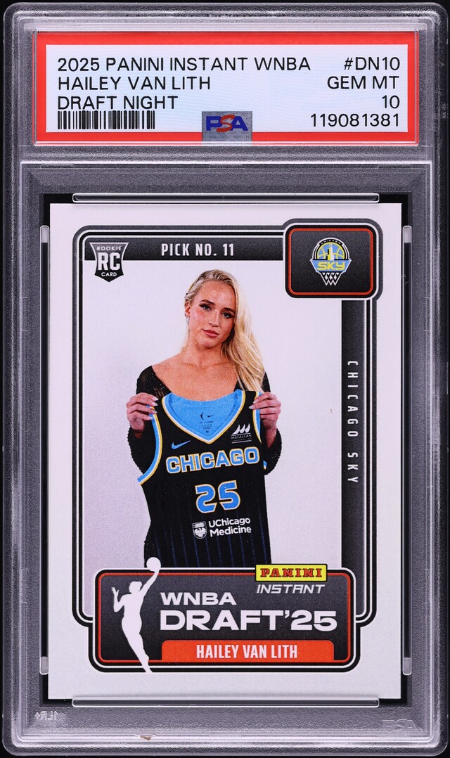 2025 Panini Instant WNBA Draft Night Hailey Van Lith ROOKIE /6070 #DN ...