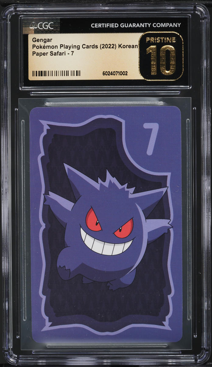 2022 Pokemon Korean Playing Cards Paper Safari Gengar #7 CGC 10 PRISTINE on Fanatics Collect
