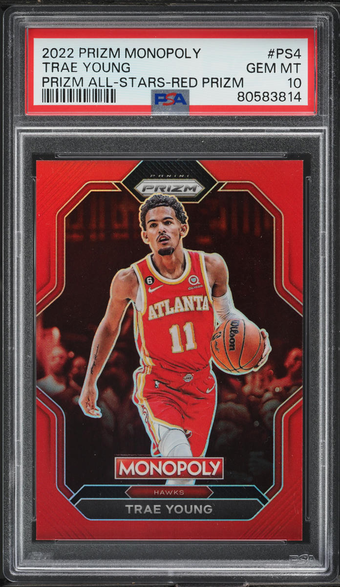 2022 Panini Prizm Monopoly All-Stars Red Trae Young /99 #PS4 PSA 10 GEM MINT on Fanatics Collect