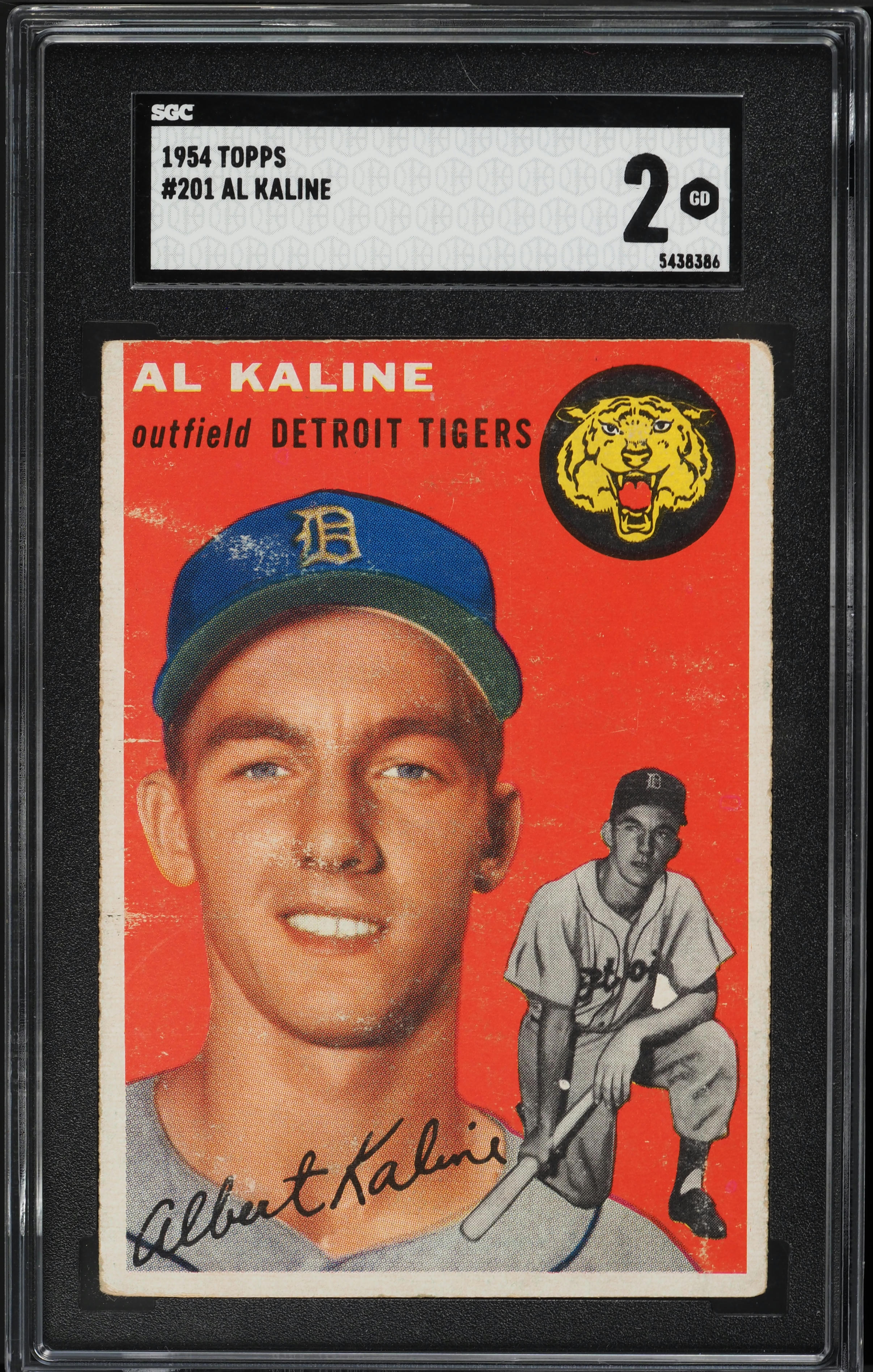 1954 Topps Al Kaline ROOKIE #201 SGC 2 GD on Fanatics Collect