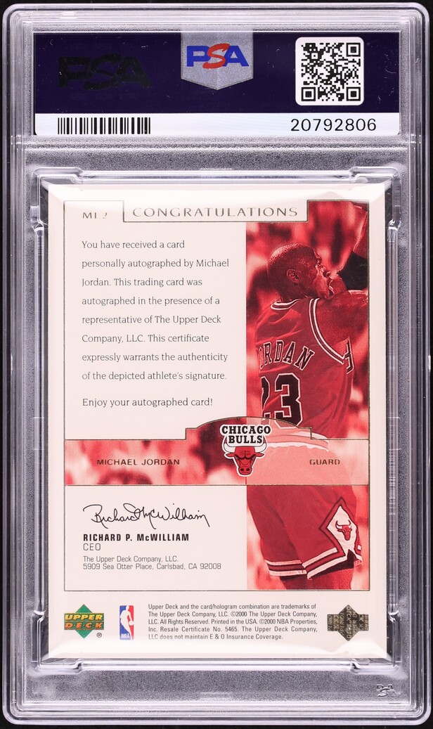 2000 Upper Deck Legends Master Collection All-Star Games Michael Jordan ...
