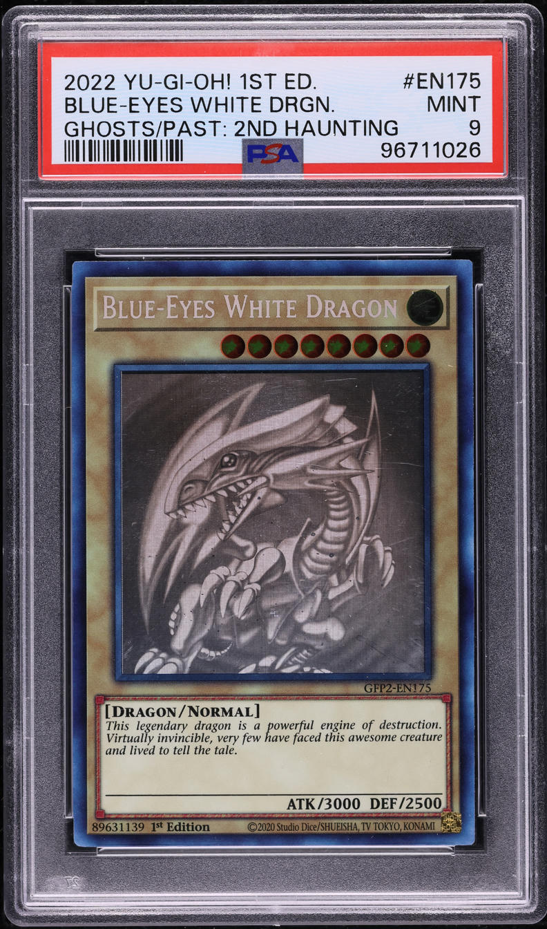 2022 Yu-Gi-Oh! Ghosts From Past 2nd Haunting 1st Ed Blue-Eyes White Dragon PSA 9 on Fanatics Collect