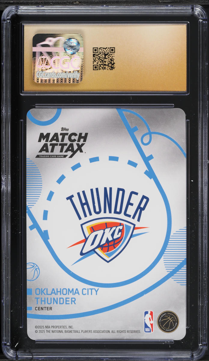 2025 Topps Match Attax Crowd Connection Chet Holmgren #CC-CH CGC 10 ...