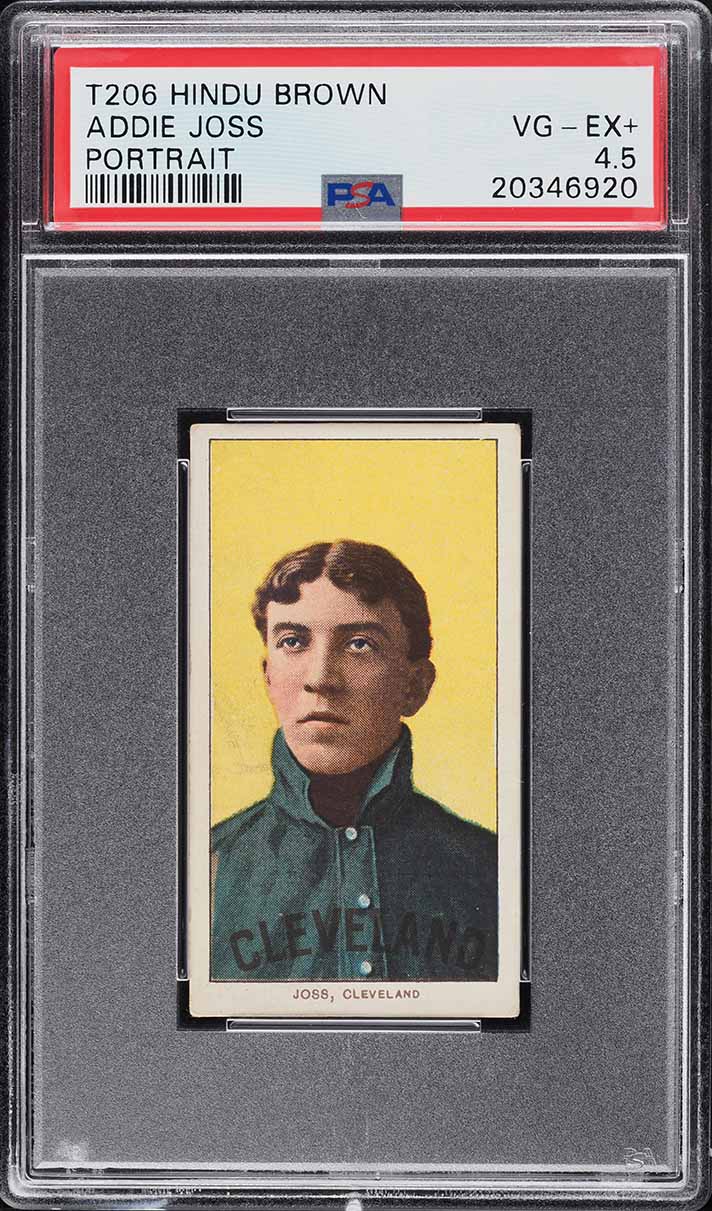 1909-11 T206 Addie Joss PORTRAIT, HINDU BROWN PSA 4.5 VGEX+ on Fanatics ...