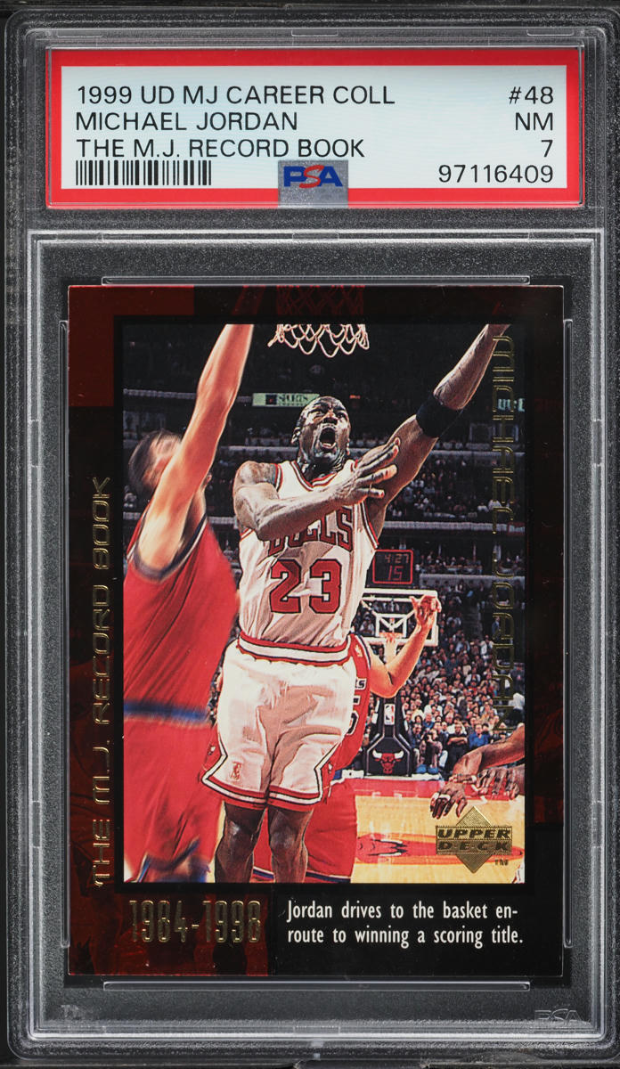 1999 UD MJ Career Collection The Record Book Michael Jordan #48 PSA 7 ...