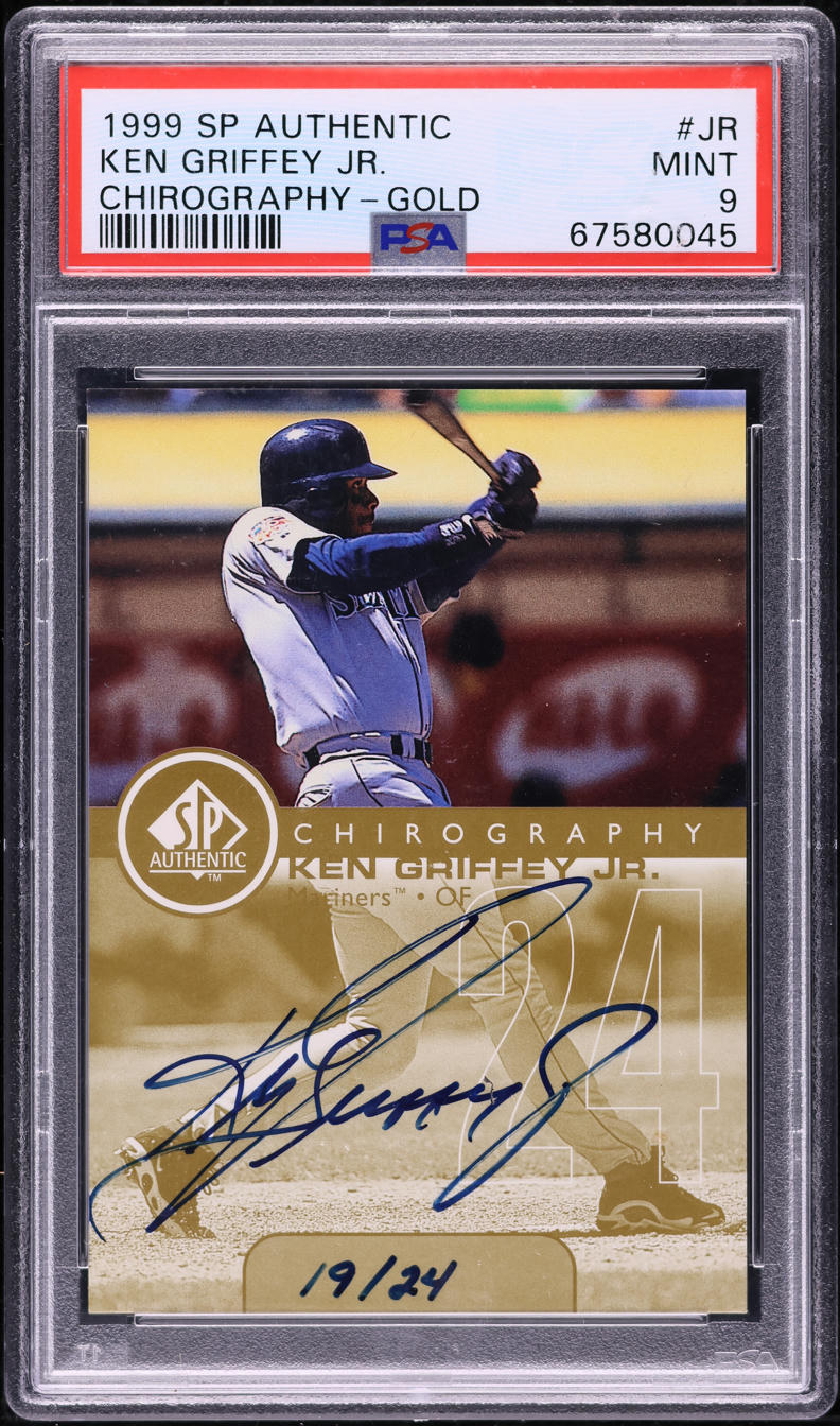 1999 SP Authentic Chirography Gold Ken Griffey Jr. AUTO /24 #JR PSA 9 ...