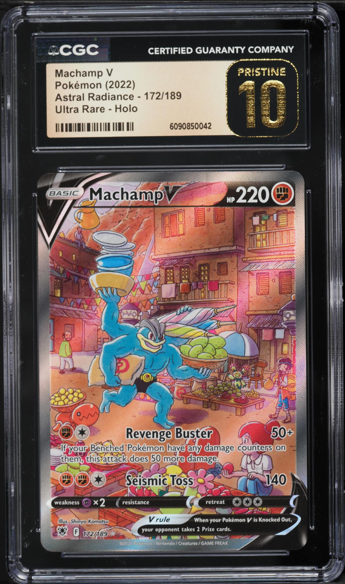 2022 Pokemon Sword & Shield Astral Radiance Alt Art Machamp V #172 CGC ...