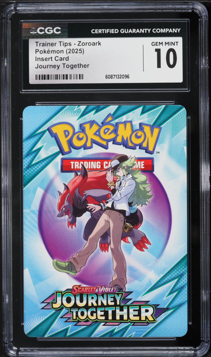 2025 Pokemon SV Insert Card Journey Together Trainer Tips - Zoroark CGC ...
