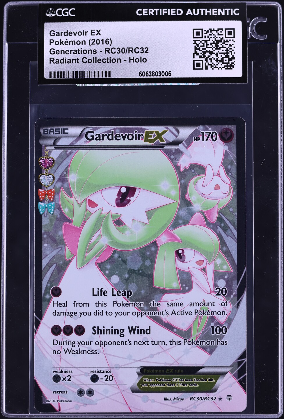 2016 Pokemon XY Generations Radiant Collection Gardevoir EX #RC30 CGC ...