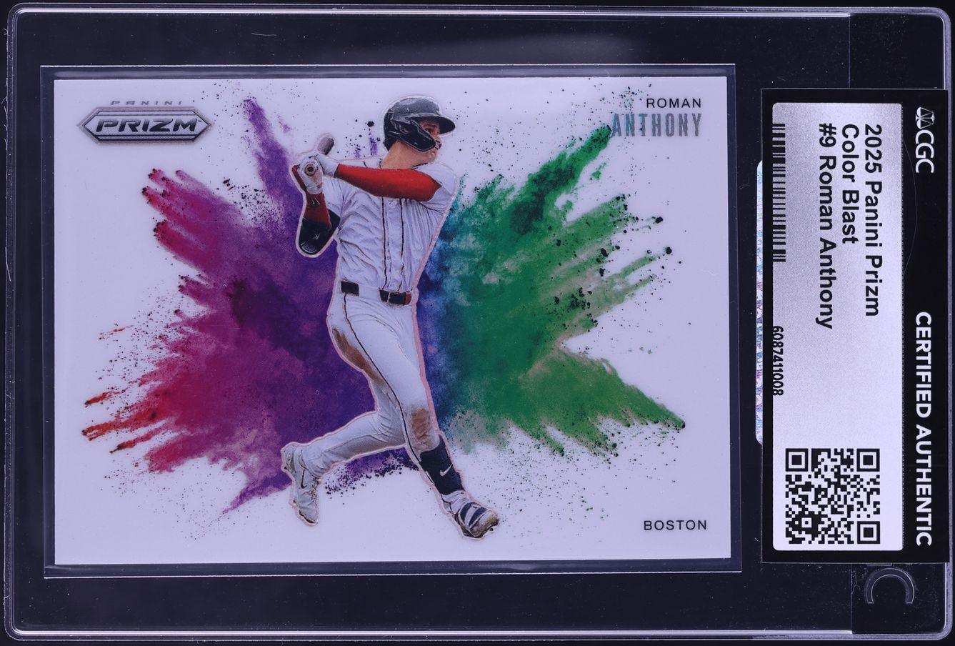 2025 Panini Prizm Color Blast Roman Anthony ROOKIE #9 CGC AUTH on ...