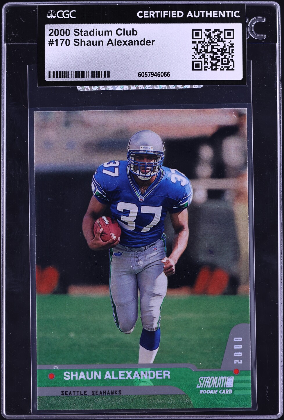2000 Stadium Club Football Shaun Alexander ROOKIE #170 CGC AUTH on ...