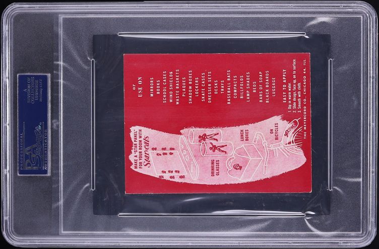 1952 Star-Cal Decals Type 2 Monte Irvin Willie Mays #90-A PSA AUTH on ...
