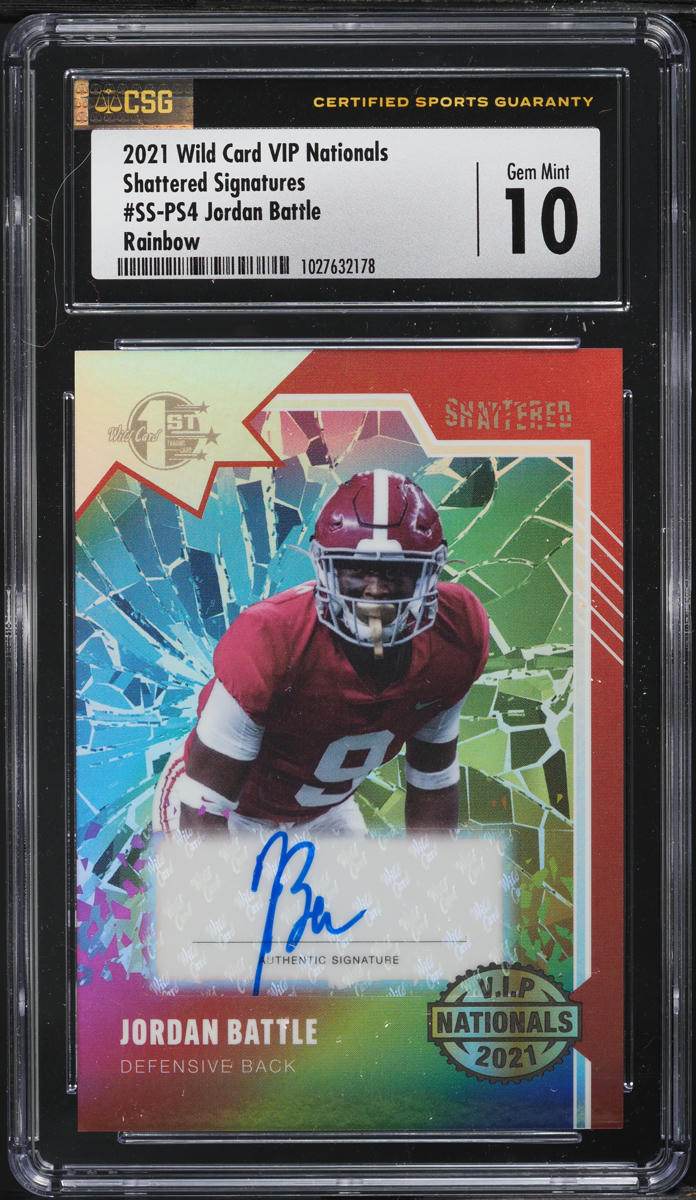 2021 Wild Card VIP Nationals Shattered Rainbow Jordan Battle ROOKIE ...