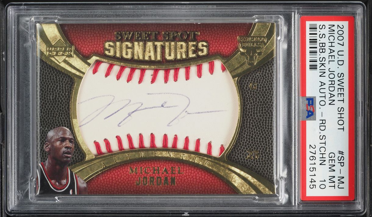 2007 UD Sweet Shot Sweet Spot Baseball Skin Michael Jordan PATCH AUTO ...