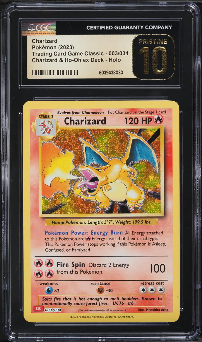 2023 Pokemon TCG Classic Collection Holo Charizard #3 CGC 10 PRISTINE ...