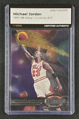 1997 Metal Universe Michael Jordan #23 MBA AUTH on Fanatics Collect