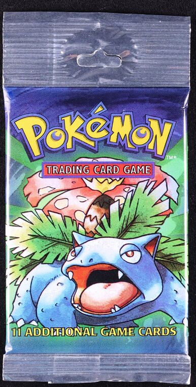1999 Pokemon Base Set Booster Pack Venusaur Art on Fanatics Collect