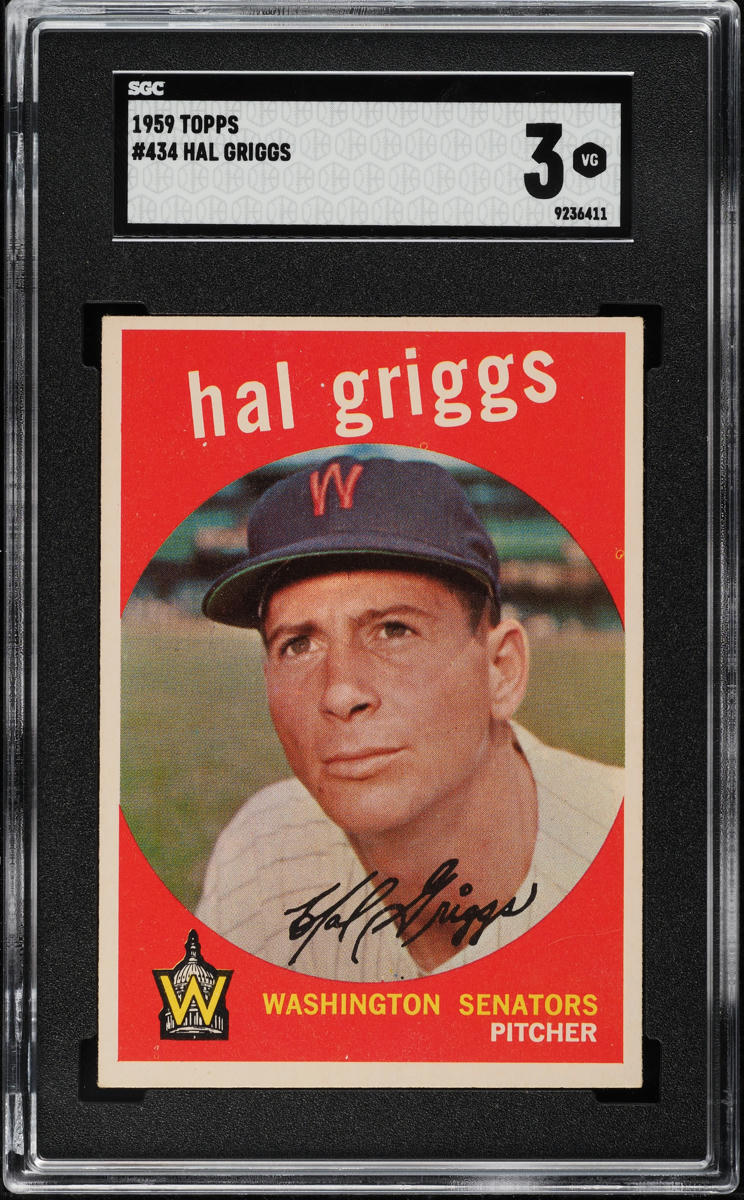 1959 Topps Hal Griggs #434 SGC 3 VG on Fanatics Collect
