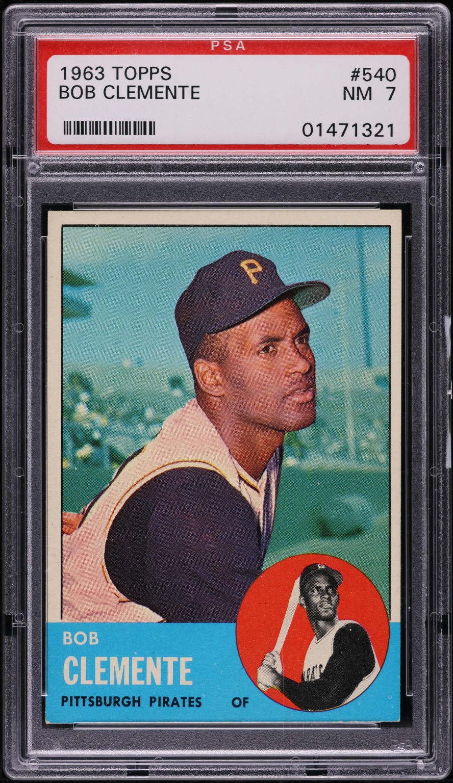 1963 Topps Roberto Clemente #540 PSA 7 NRMT on Fanatics Collect