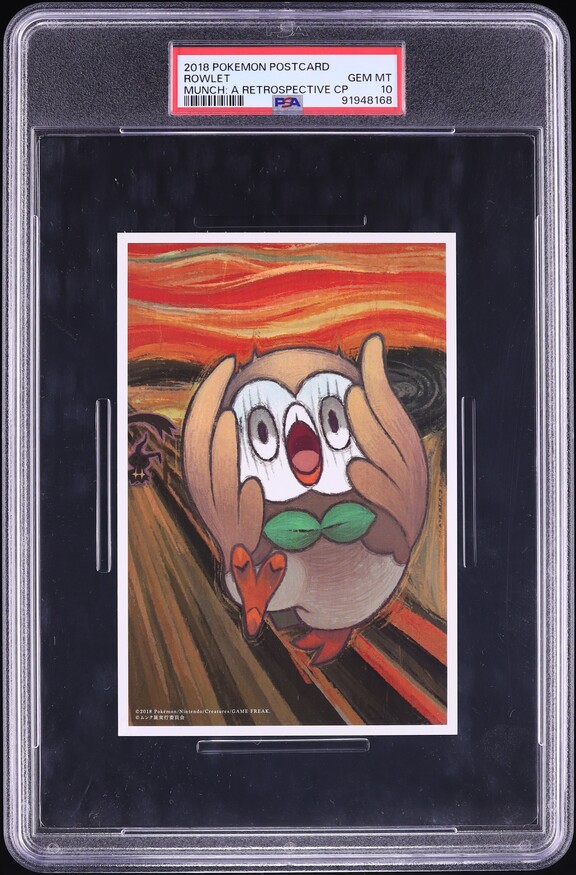2018 Pokemon Munch A Retrospective Campaign Postcard Rowlet PSA 10 GEM ...