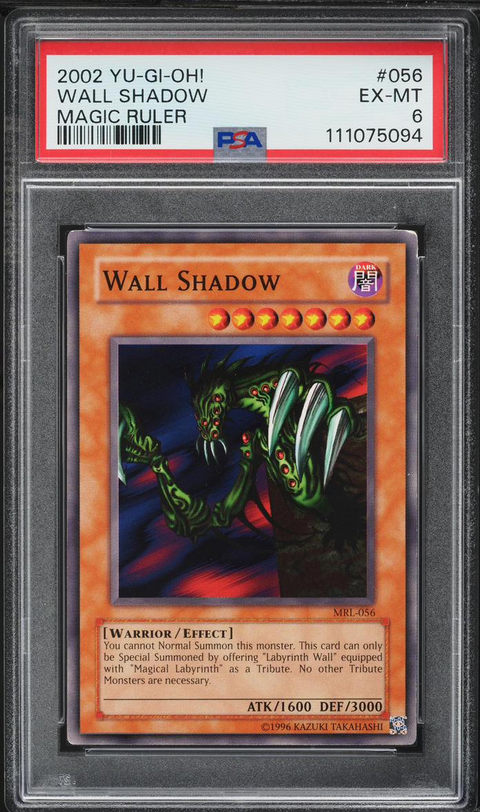2002 Yu-Gi-Oh! Magic Ruler Wall Shadow #MRL-056 PSA 6 EXMT on Fanatics ...