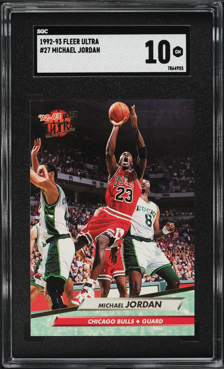 1992 Ultra Basketball Michael Jordan #27 SGC 10 GEM MINT on Fanatics ...