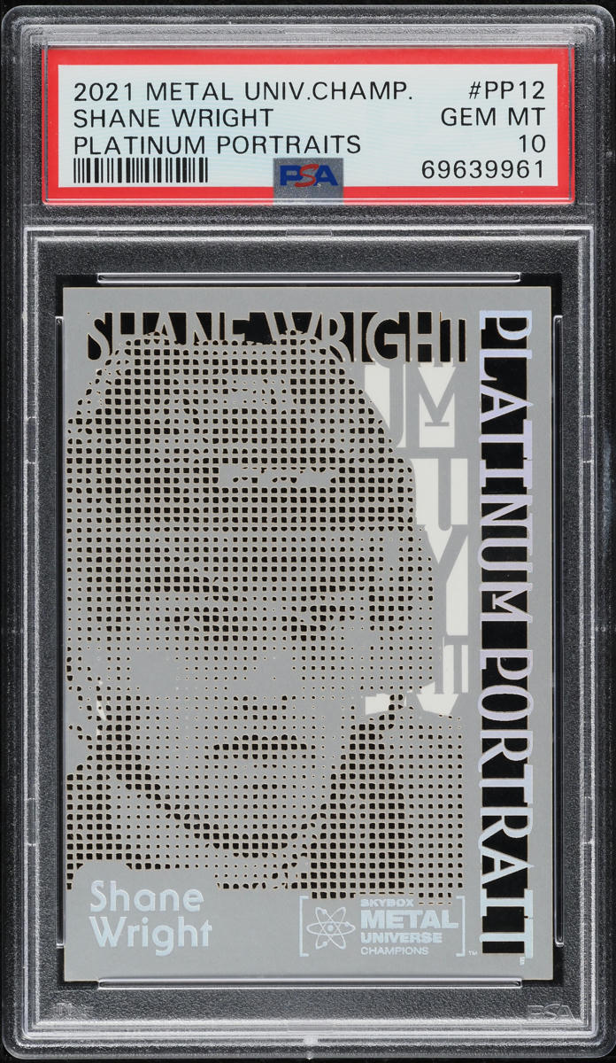 2021 Skybox Metal Universe Champions Platinum Portraits Shane Wright ...