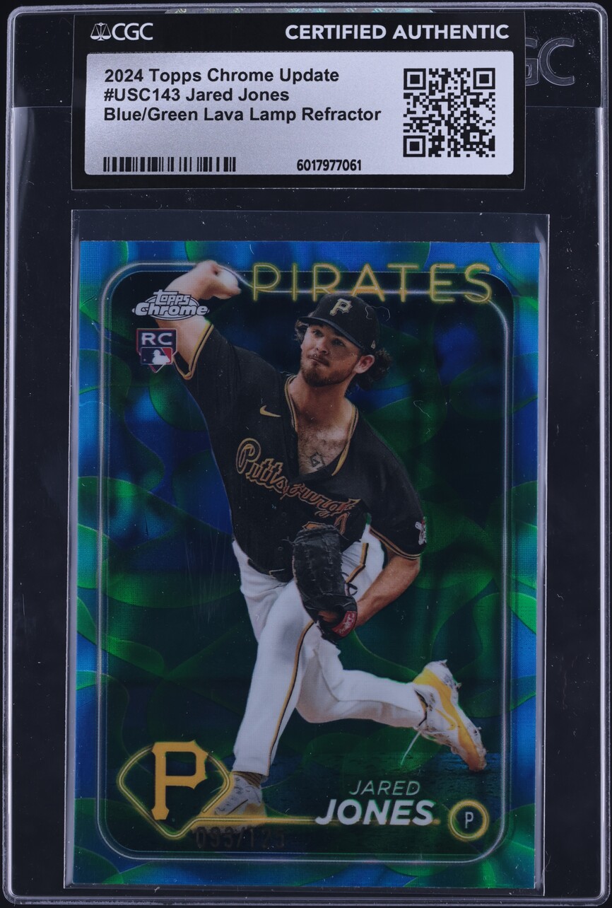 2024 Topps Chrome Update Blue Green Lava Lamp Jared Jones ROOKIE /125 CGC AUTH on Fanatics Collect
