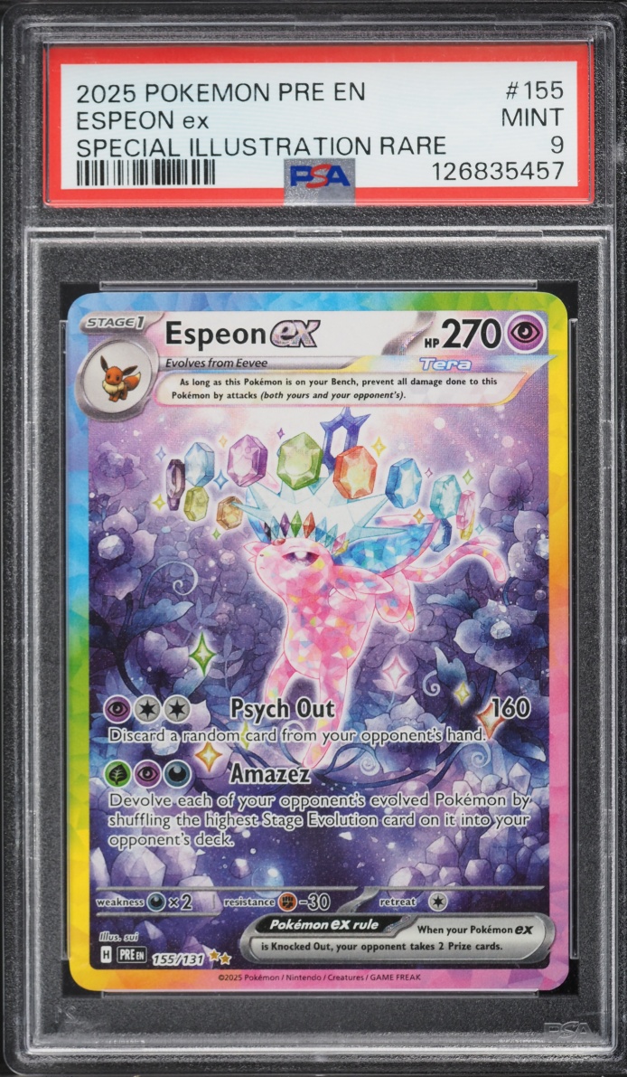 2025 Pokemon Scarlet & Violet Prismatic Evolutions SIR Espeon Ex #155 ...