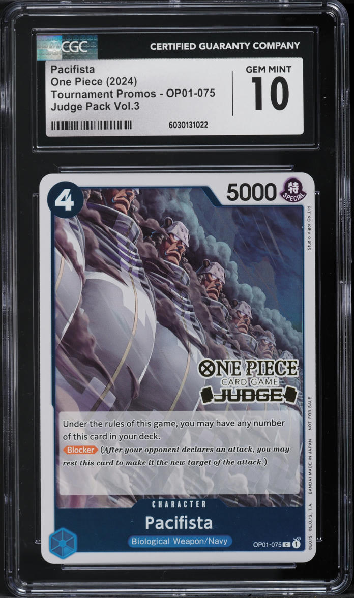 2024 One Piece Tournament Promo Judge Pack Vol. 3 Pacifista #OP01-075 ...