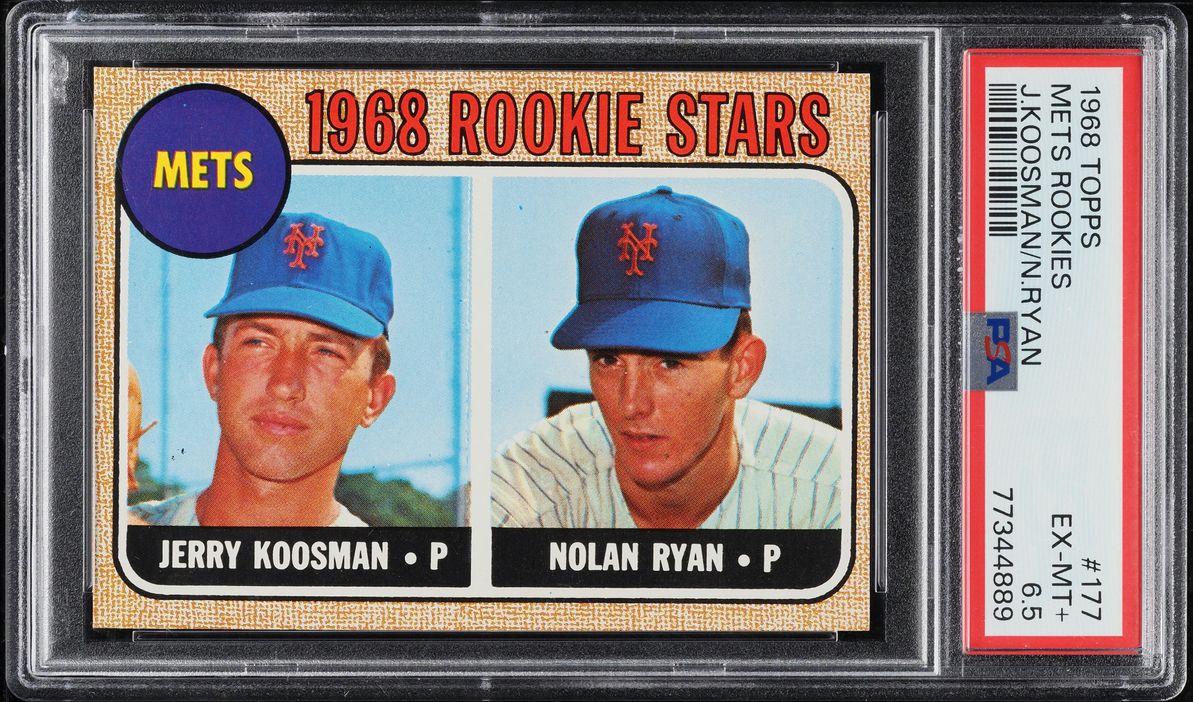 1968 Topps Nolan Ryan ROOKIE #177 PSA 6.5 EXMT+ on Fanatics Collect