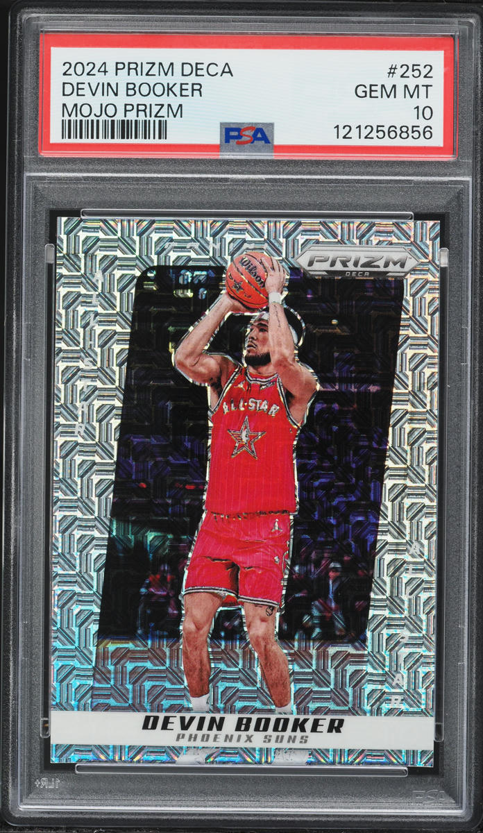2024 Panini Prizm Deca Mojo Devin Booker /25 #252 PSA 10 GEM MINT on ...