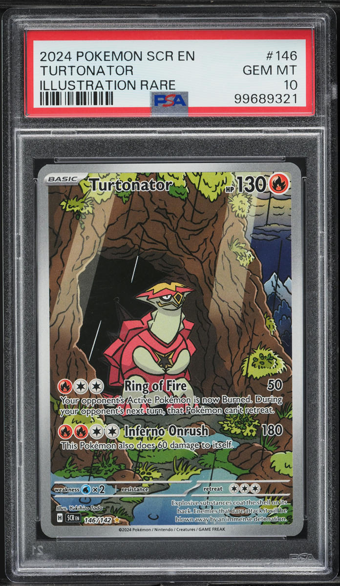 2024 Pokemon Scarlet & Violet Stellar Crown IR Turtonator #146 PSA 10 ...