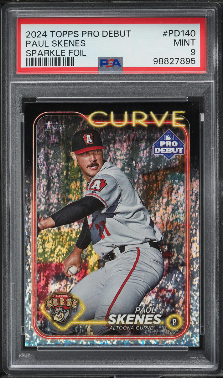 2024 Topps Pro Debut Sparkle Foil Paul Skenes ROOKIE /175 #PD-140 PSA 9 ...